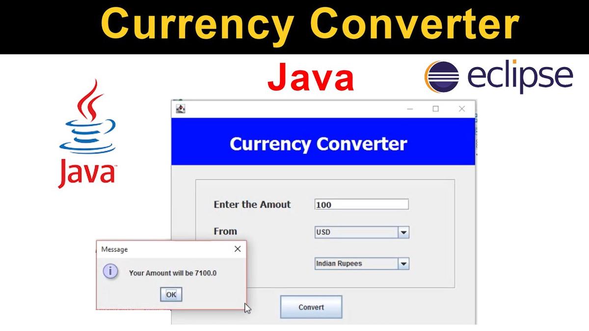 Currency Converter using Java Eclipse