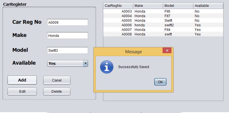 Car Rental System Project in Java - Tutusfunny