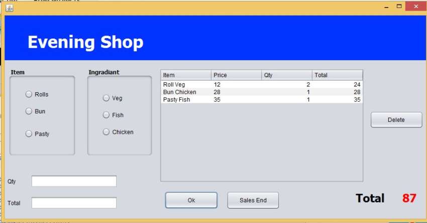 Restaurant Simple Pos in Java - Tutusfunny