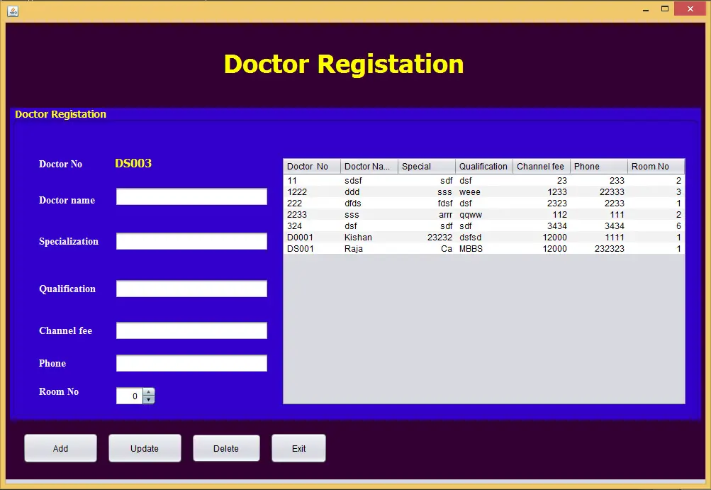 Hosptital Management System using Java - Tutusfunny