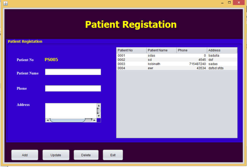 Hosptital Management System using Java - Tutusfunny