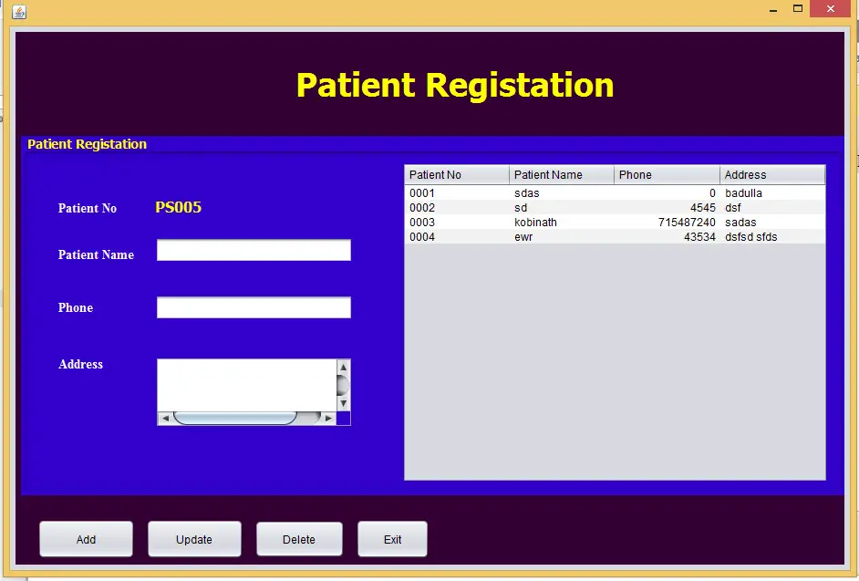 Hosptital Management System using Java - Tutusfunny