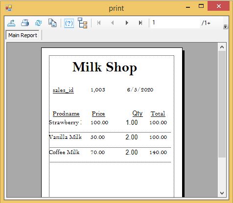 Milk Inventory System C#.net with Print Receipt - Tutusfunny