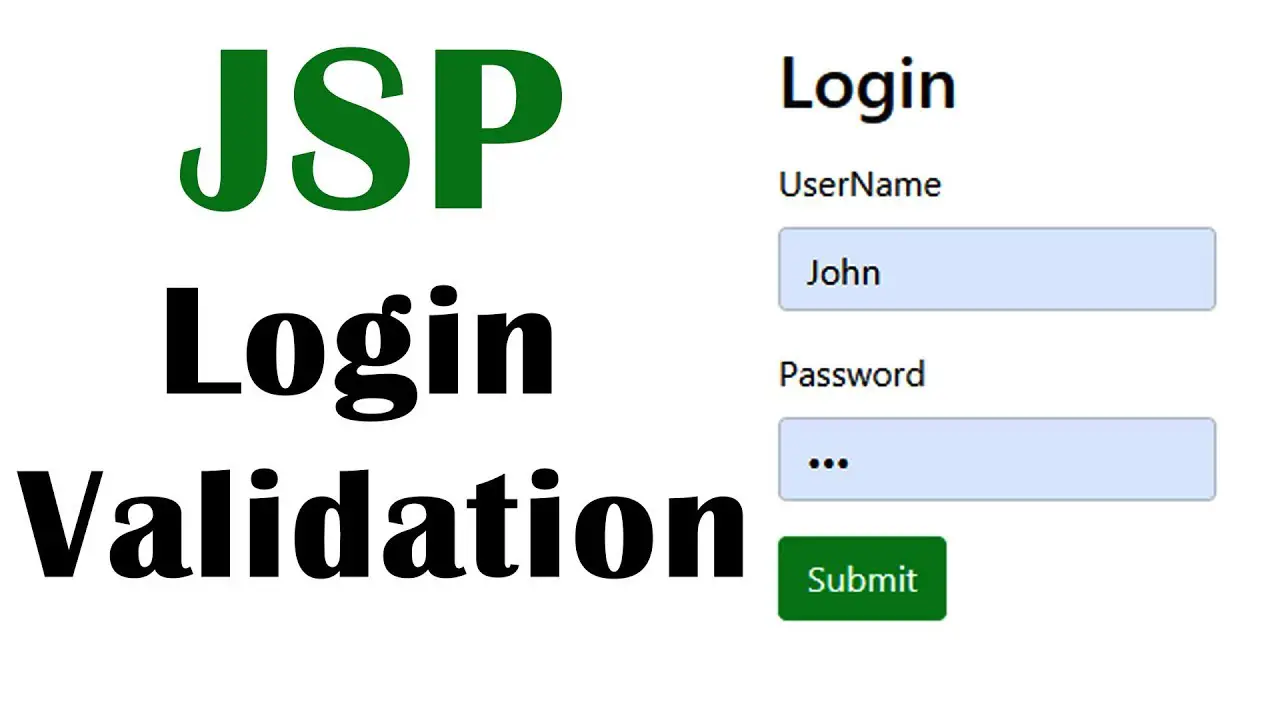 JSP Login Validation step by step - Tutusfunny