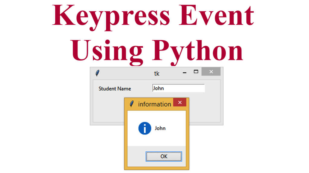 Keypress Event using Python - Tutusfunny