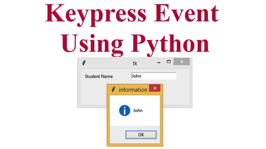Keypress Event using Python - Tutusfunny