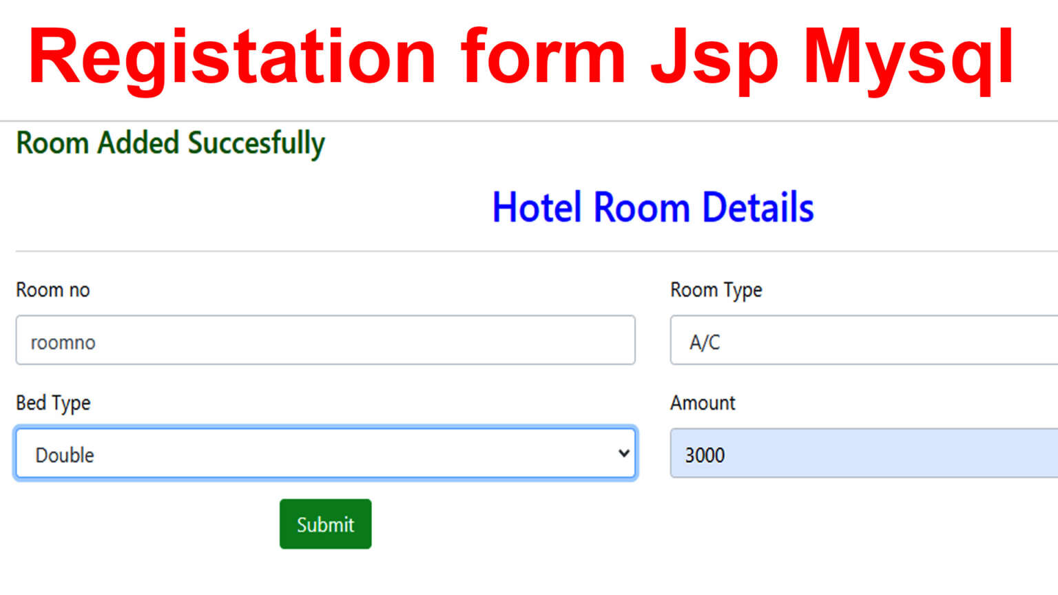 Registation form Jsp mysql - Tutusfunny