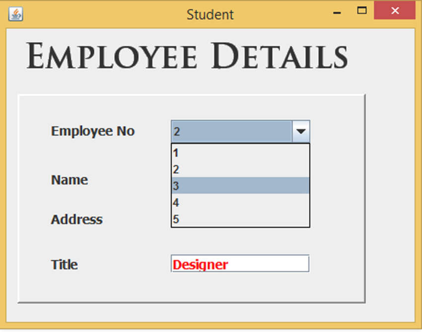 Jcombo Box Search Using Java Mysql Tutusfunny