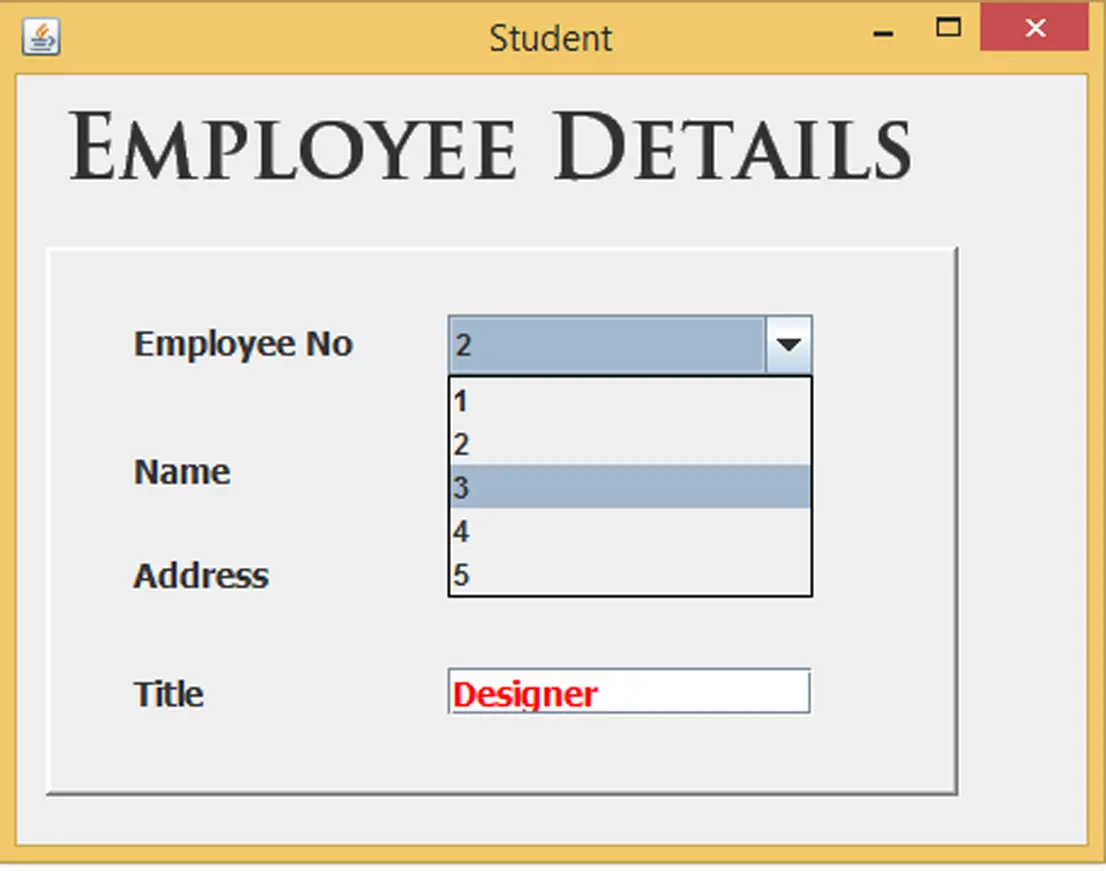 Jcombo Box Search Using Java Mysql Tutusfunny