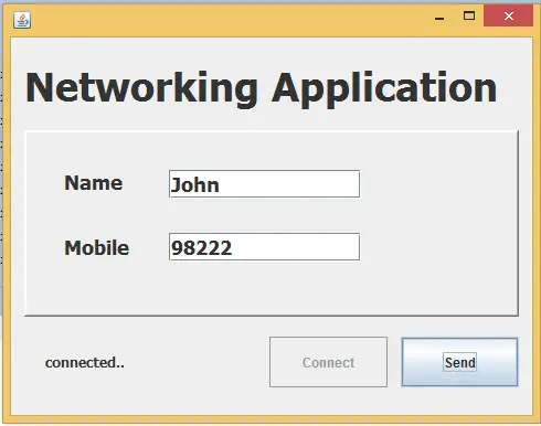 Networking Application using Jdbc Mysql - Tutusfunny