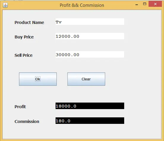 Profit and CommissionCalculation using Java - Tutusfunny