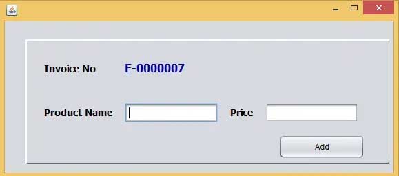 Invoice No Generating Using Java And Mysql Tutusfunny