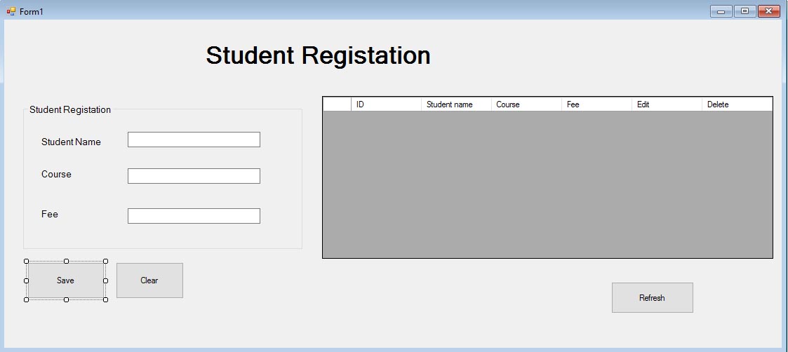 C#.Net CRUD Step by Step Insert,Update,Delete,View - Tutusfunny