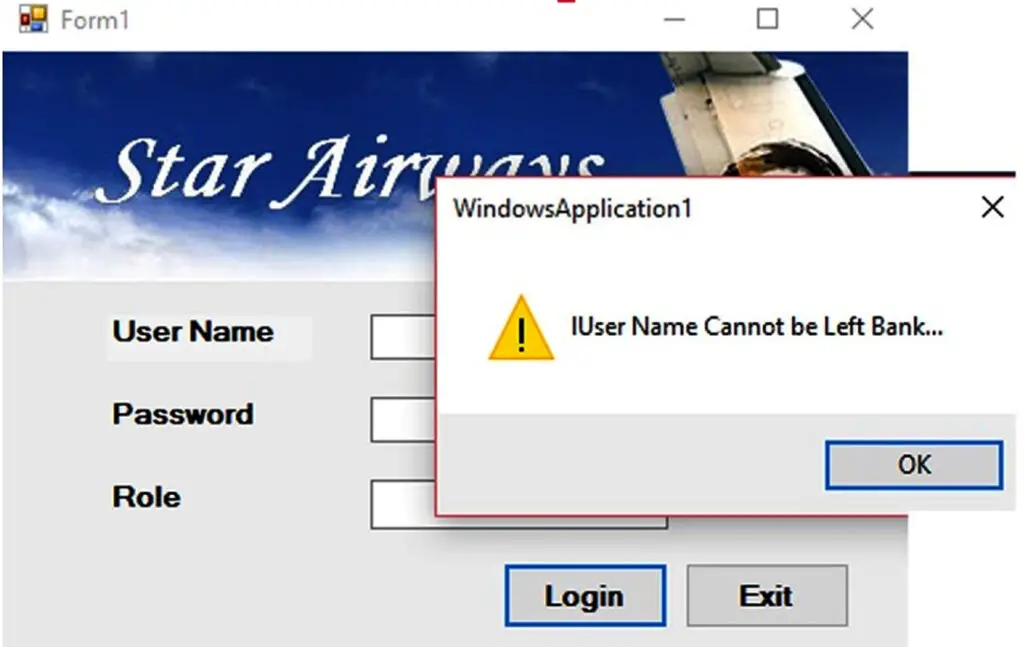 Login form validation using C#.net Sqlserver - Tutusfunny