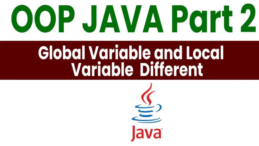 Global Variable And Local Variable Different Java Tutusfunny