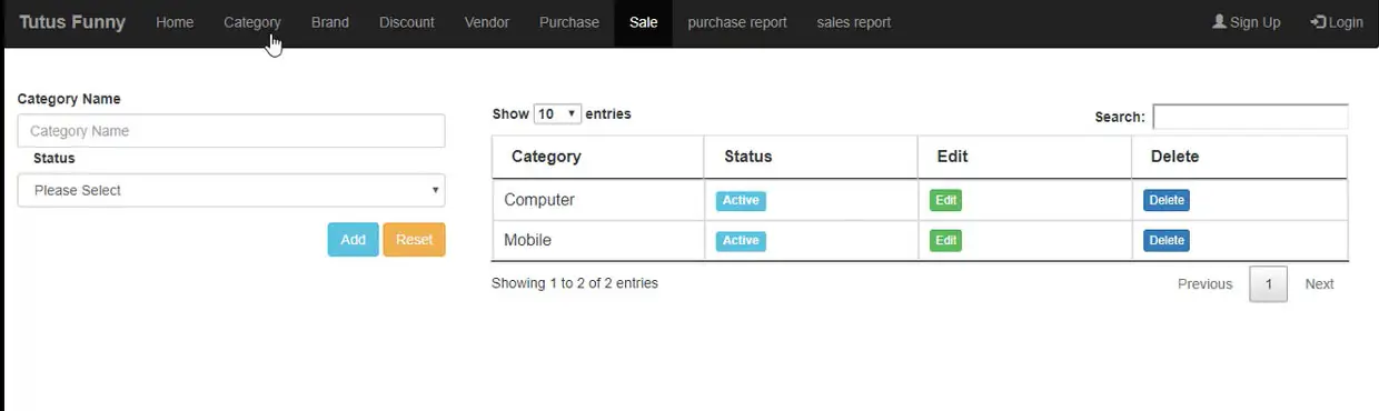 Php Ajax Point Of Sales System Tutusfunny