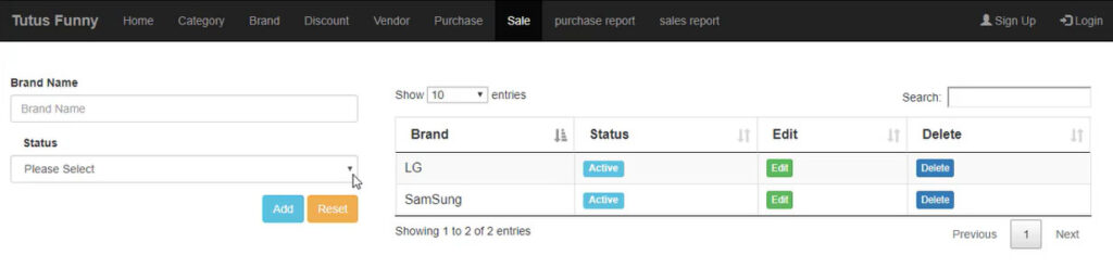 Php Ajax Point Of Sales System Tutusfunny