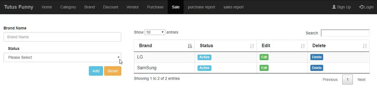Php Ajax Point Of Sales System Tutusfunny