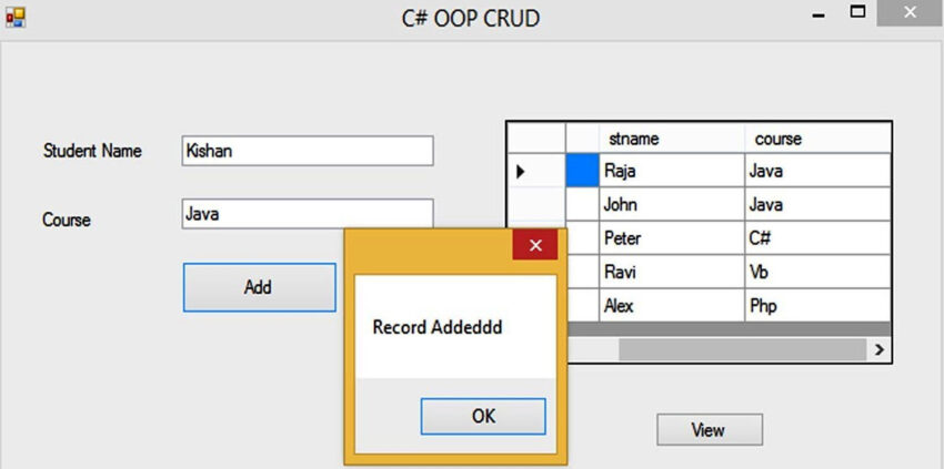 C#.net OOP Crud Application Step by Step - Tutusfunny