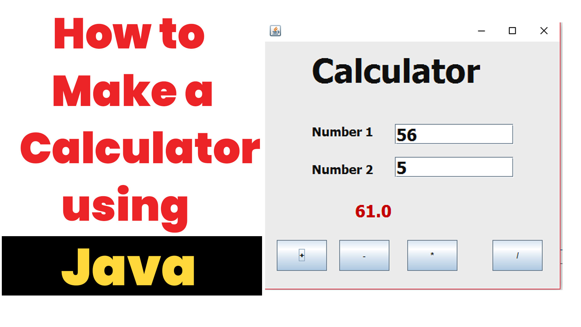 How To Make A Calculator Using Java Tutusfunny