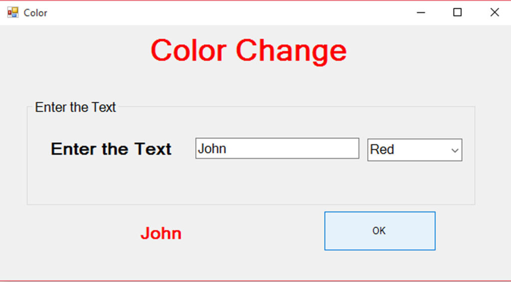 C#.net Color Change Example - Tutusfunny
