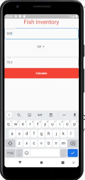 Fish Shop Inventory App in Flutter - Tutusfunny