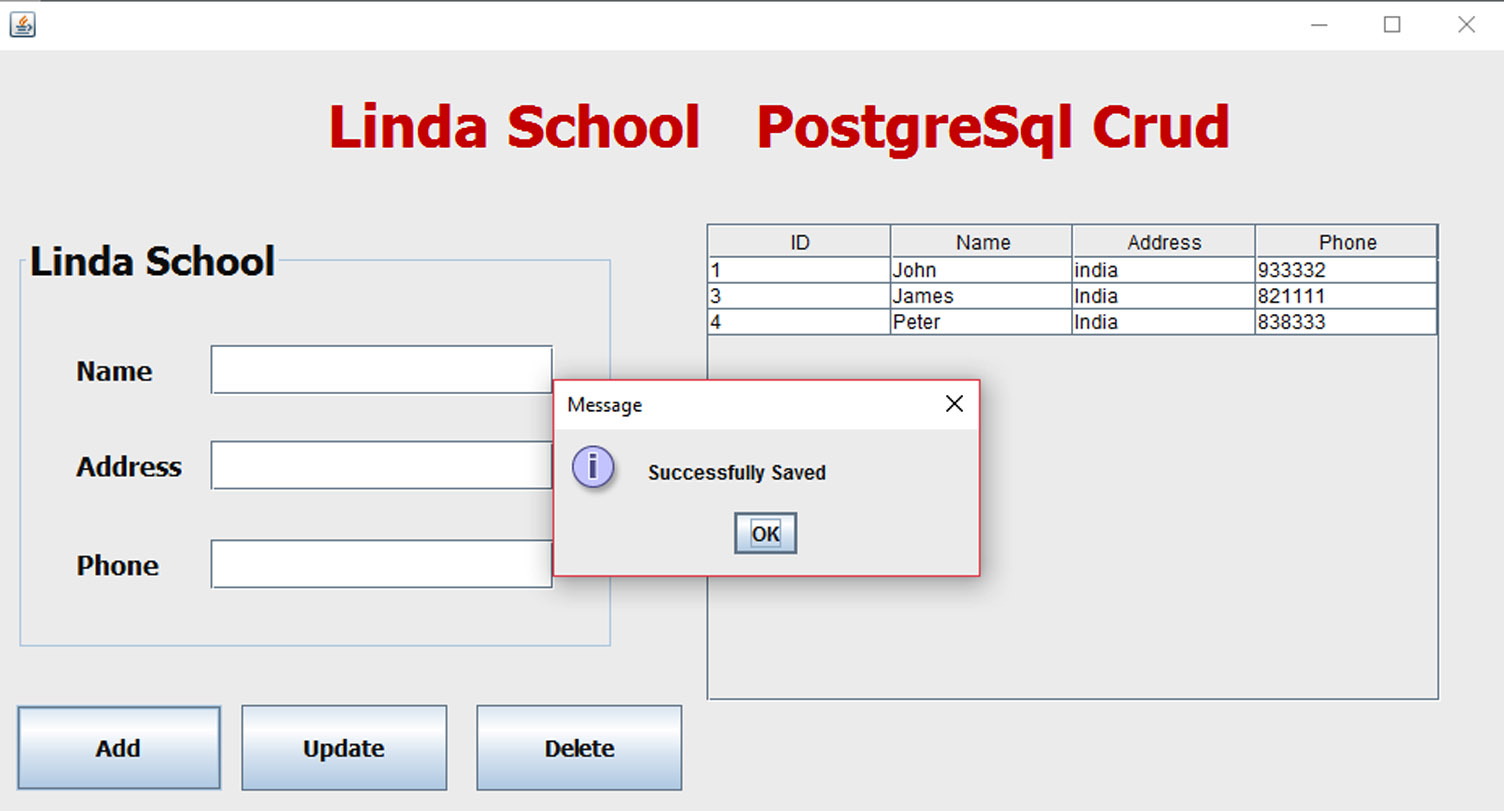 Java Project Step By Step Using Postgresql Database Tutusfunny