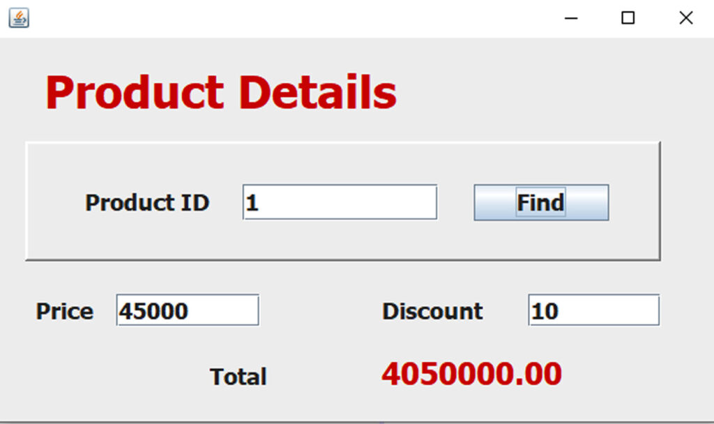 Product Discount Calculation Java Mysql | Tutusfunny