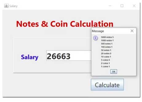 Java Money Counter Calculator App - Tutusfunny