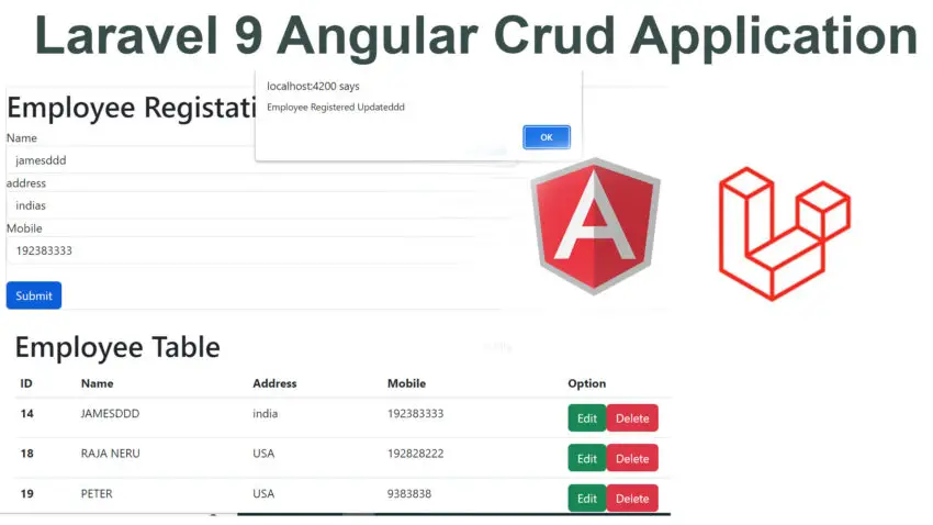 Laravel 9 Angular Crud Application Tutusfunny