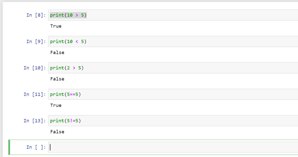 Relational Operators In Python Tutusfunny