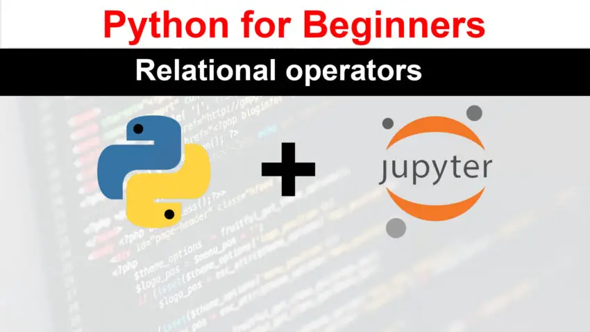 Relational operators in python - Tutusfunny