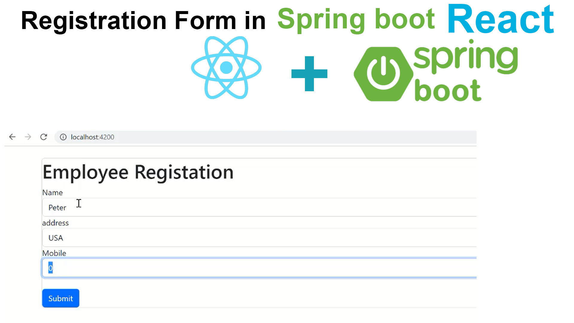Registration Form In Spring Boot With React Tutusfunny