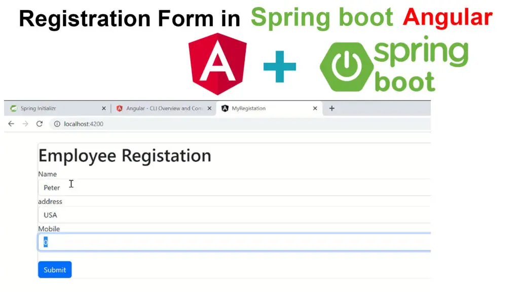 Registration Form In Spring Boot With Angular Tutusfunny