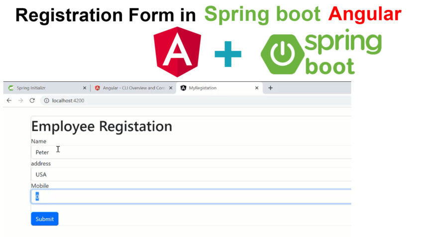 Registration Form In Spring Boot With Angular Tutusfunny