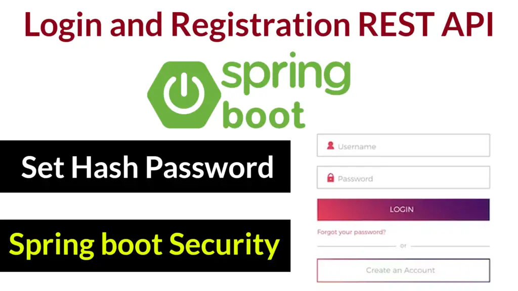Spring boot Login and Registration Rest API - Tutusfunny