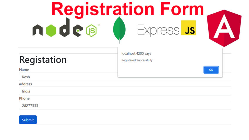Registration Form Using Node Js Angular Mongodb Tutusfunny