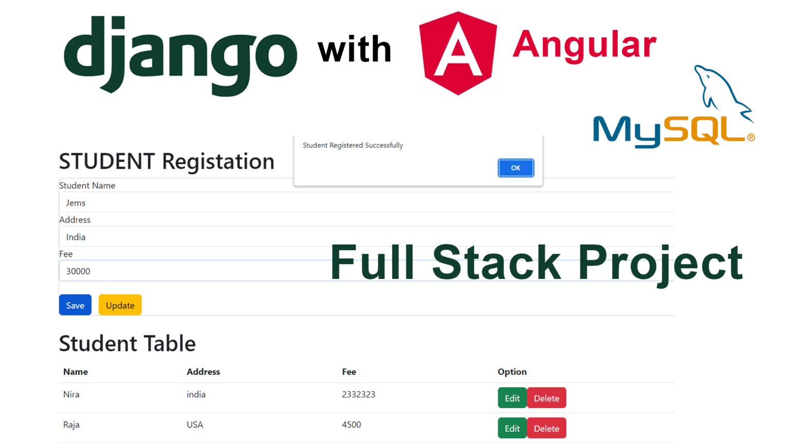 Django Angular Full Stack Project - Tutusfunny