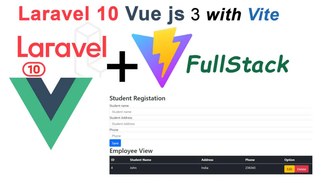 Build Crud App with Laravel 10 and Vue.js - Tutusfunny