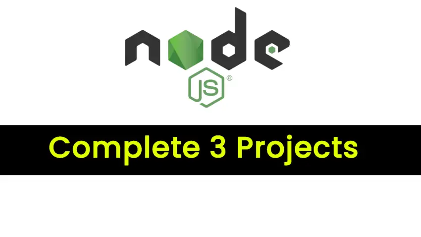 Node js Basic 3 Projects - Tutusfunny