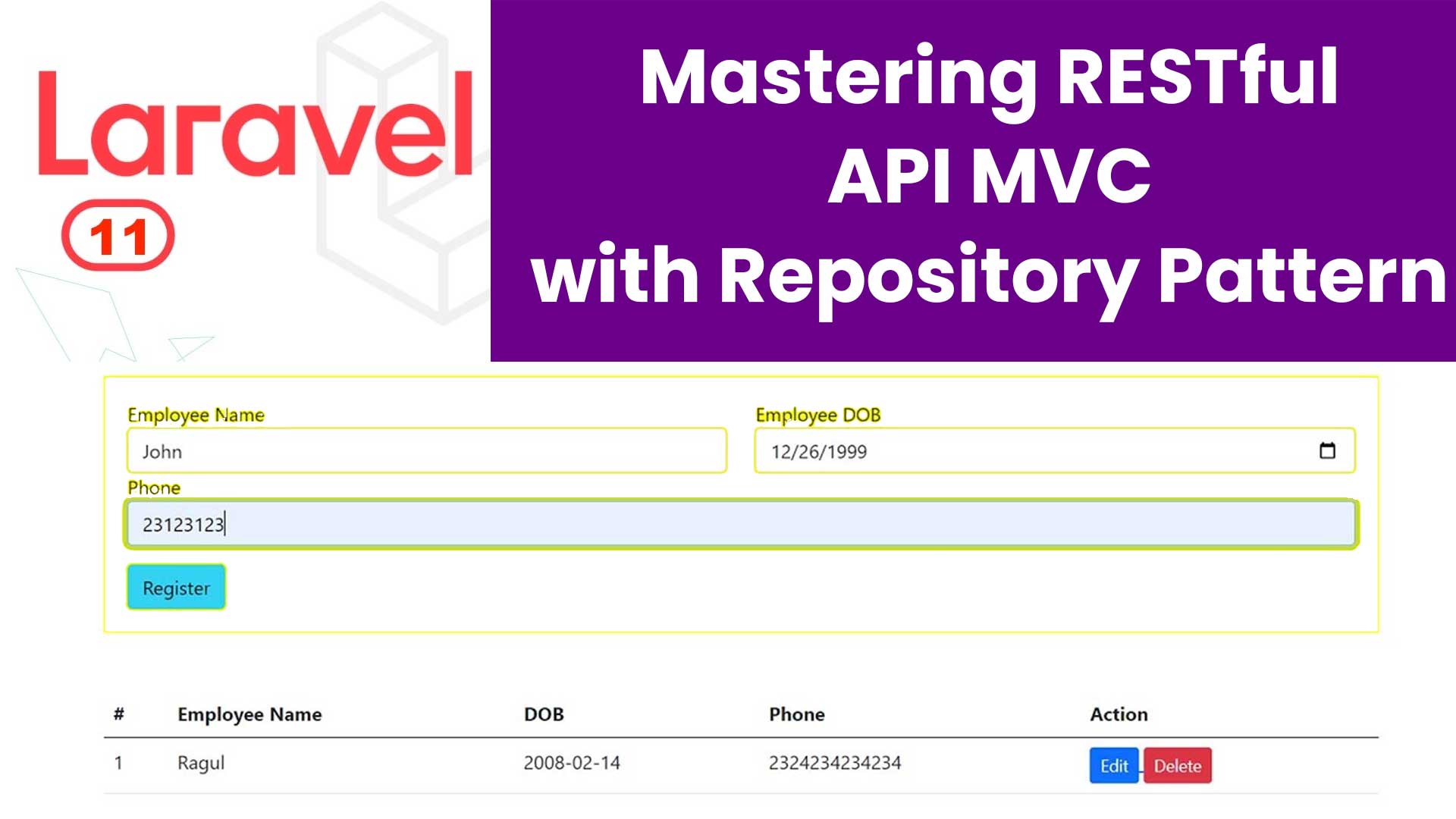Laravel 11 Crud Mastering Restful Api Mvc With Repository Pattern Tutusfunny