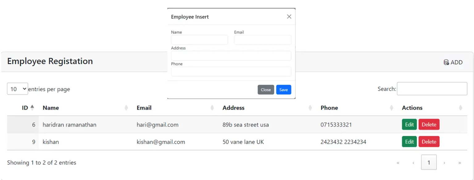 AJAX CRUD Application in Laravel 11 - Tutusfunny