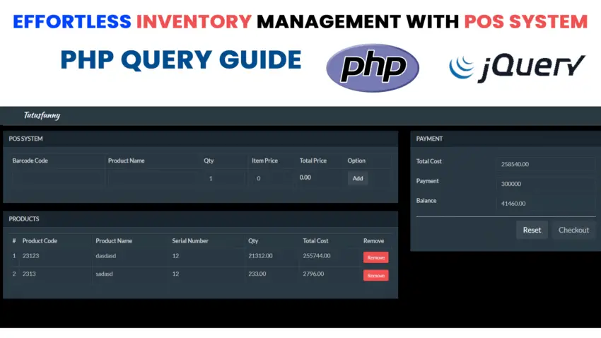 Enhancing Inventory Management with a POS System and PHP Queries ...