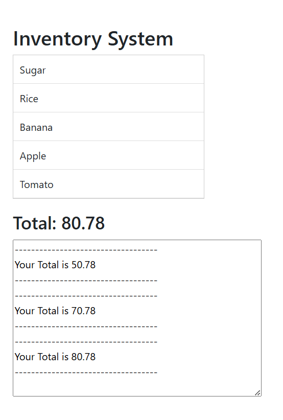 Inventory management system using React - Tutusfunny